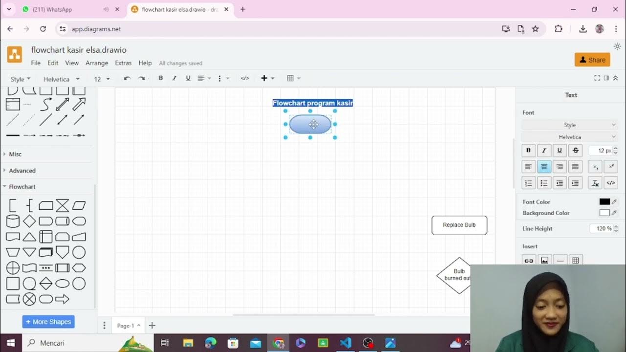 Flowchart & Penjelasan Flowchart Dari Program Kasir Sederhana (TUGAS ...