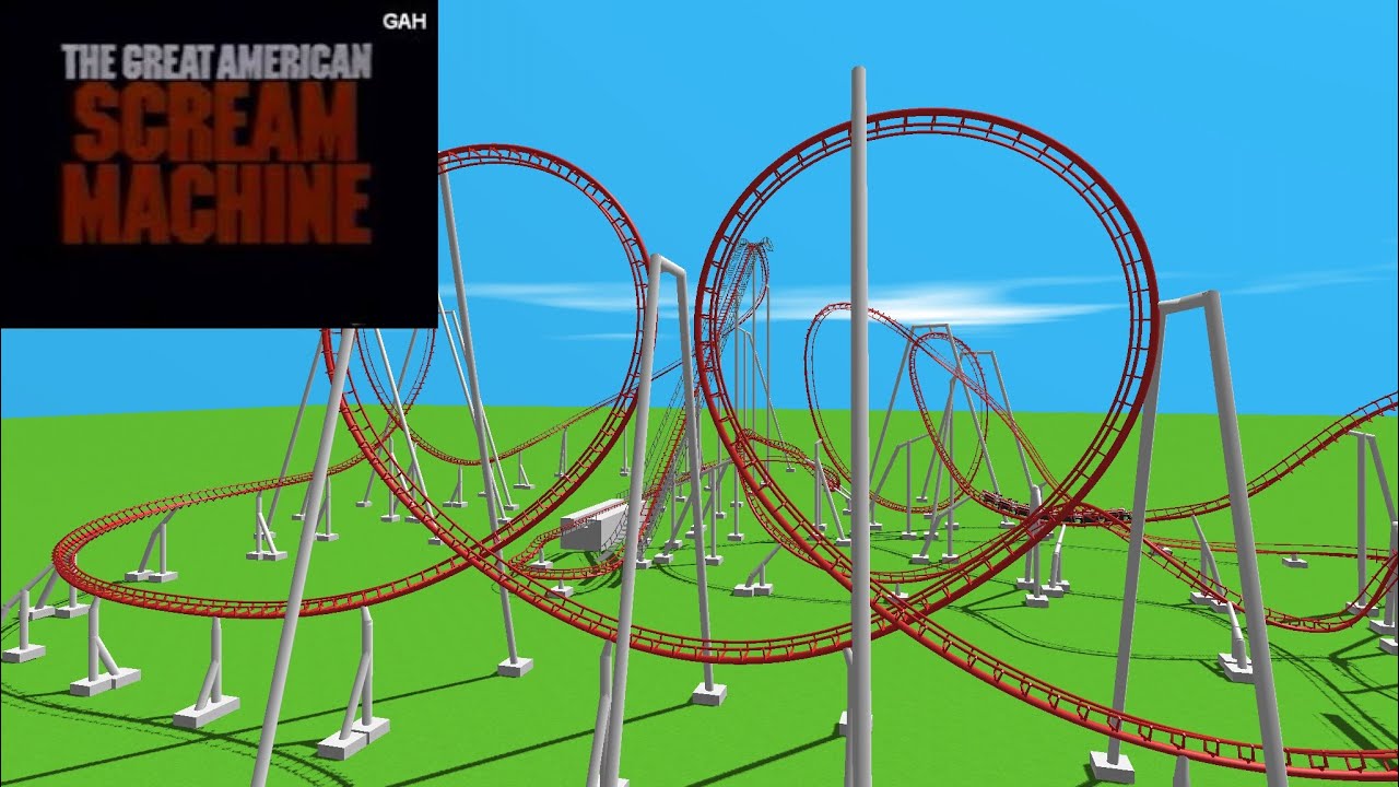 Great American Scream Machine Recreation In Ultimate Coaster 2 - YouTube