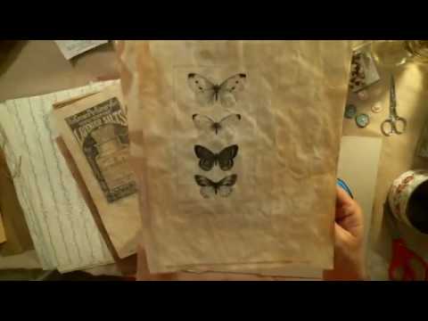 How To Make Junk Journal Envelopes with String Closure - YouTube