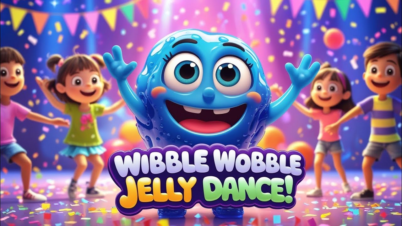 🎶 Wibble Wobble Jelly Dance! | Fun Kids Dance Song | Move & Groove with ...