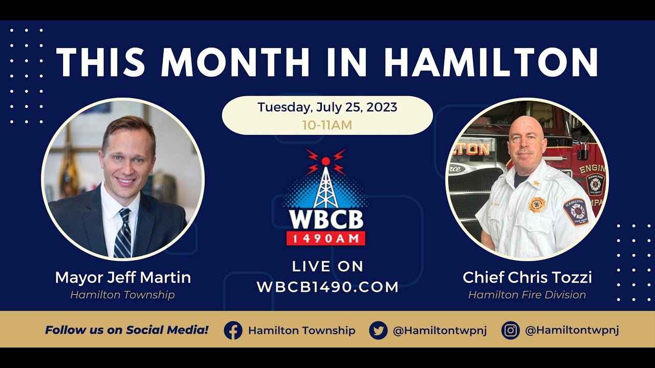 Mayor Jeff Martin speaks with Hamilton Twp Fire Division Chief Chris ...