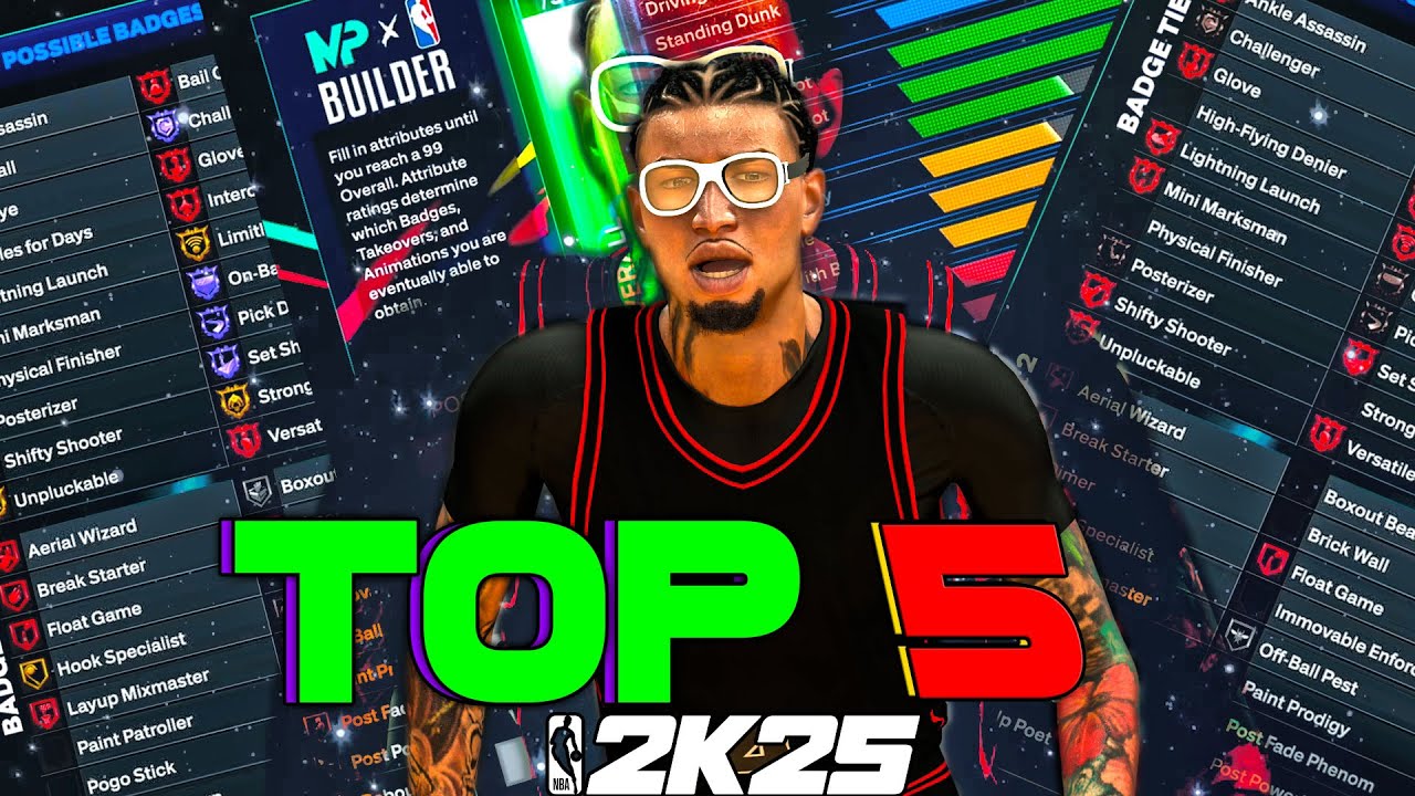 My Top 5 MyPlayer Builds in NBA 2K25 - YouTube