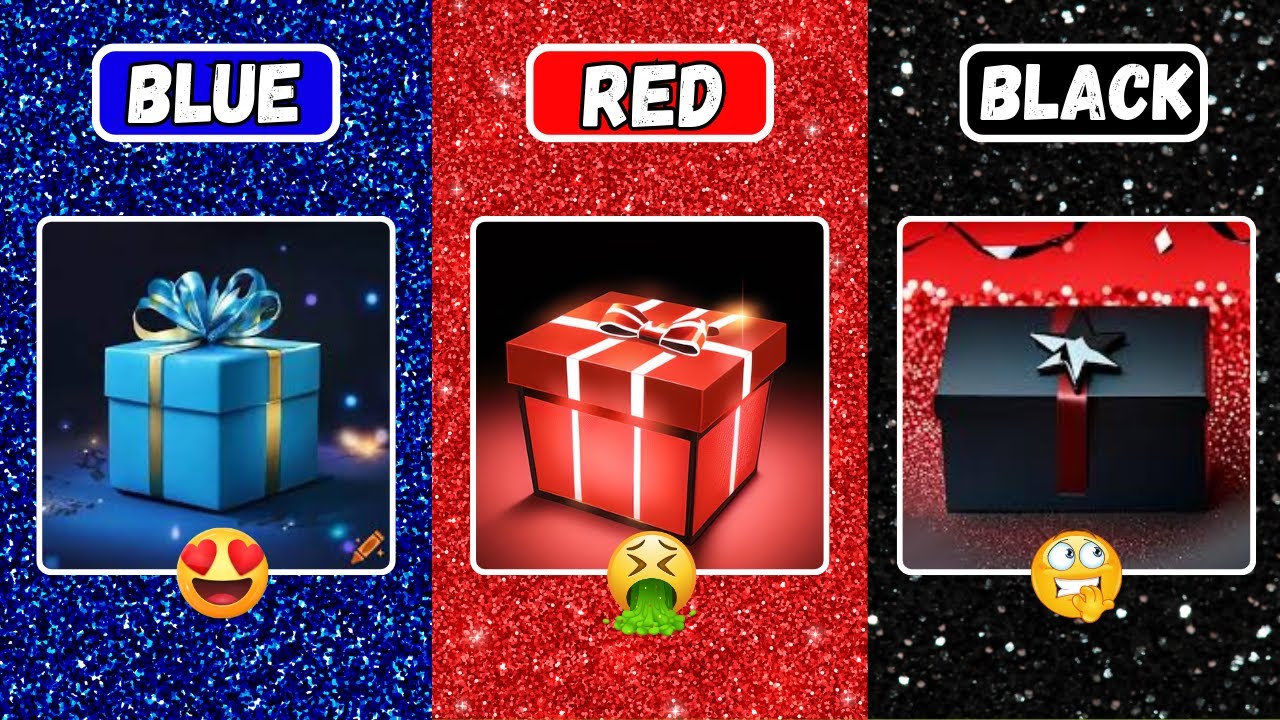 Choose Your Birthday Gift: Blue, Red, or Black 💗💙🖤| Perfect Gifts for ...