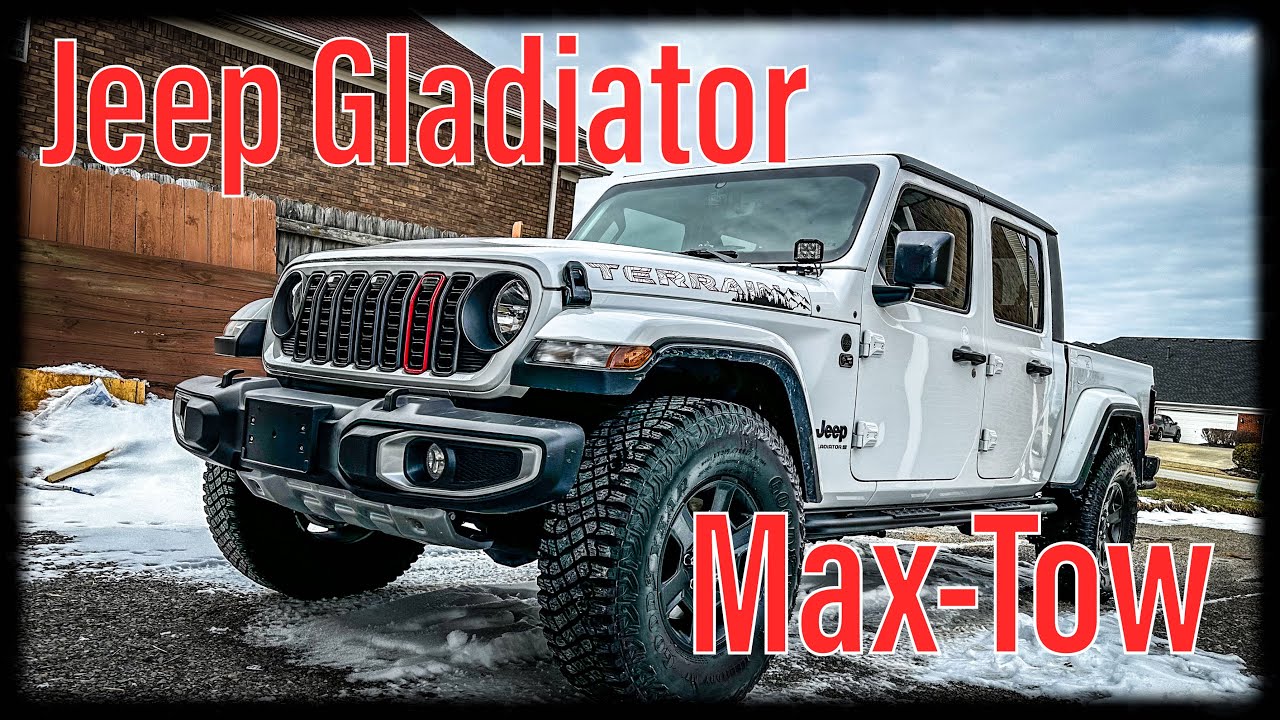 Gladiator SportS - Max-Tow on 35's - YouTube