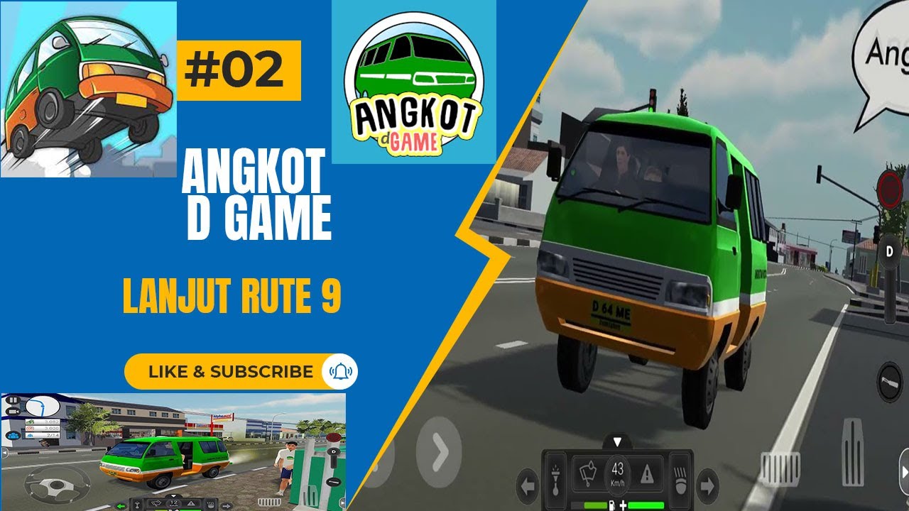 Lanjut Rute 9IAngkot D Game - YouTube