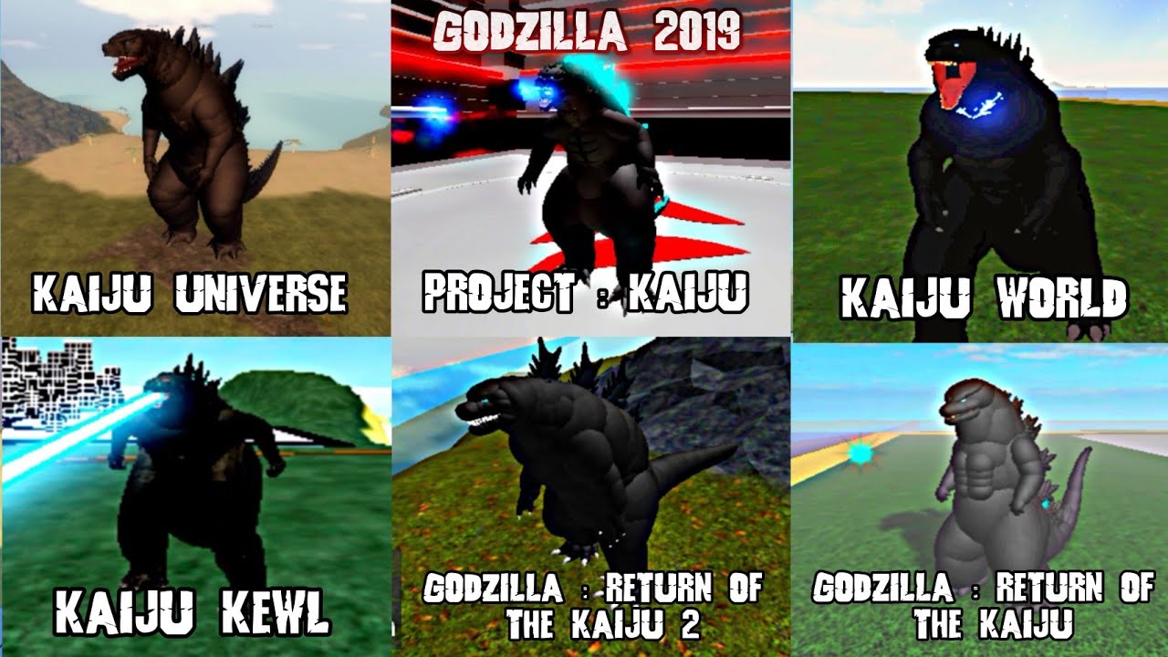 Evolution Of Godzilla 2019 In Roblox Games - Roblox Kaiju Universe ...