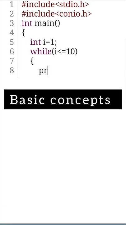How To Use While Loop While Loop Basic Program In C Shorts Programming Coding Clanguage