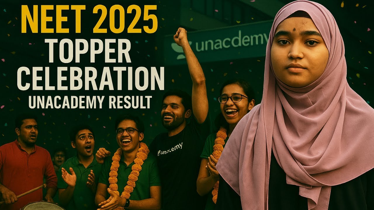 🎉 NEET 2025 Result Celebration at Unacademy | Topper Students का ...