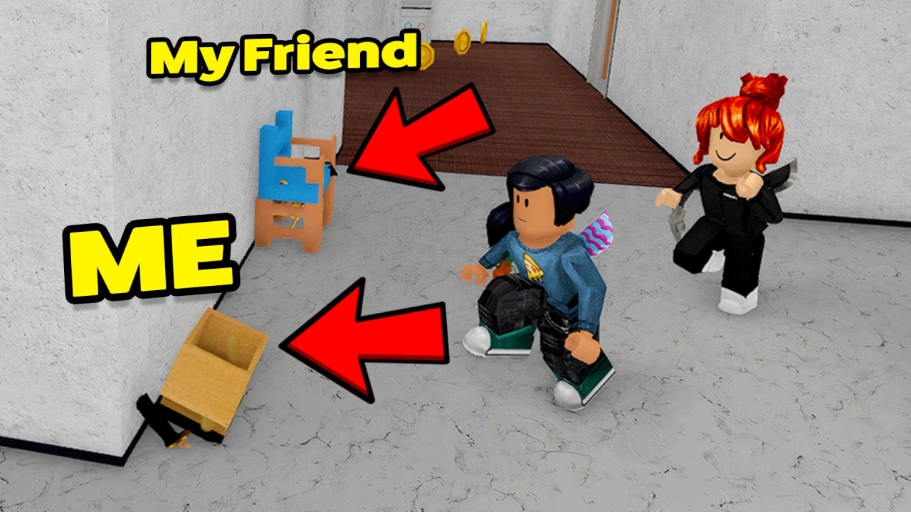 Trolling as FAKE PROPS with my FRIEND in Murder Mystery 2! - YouTube