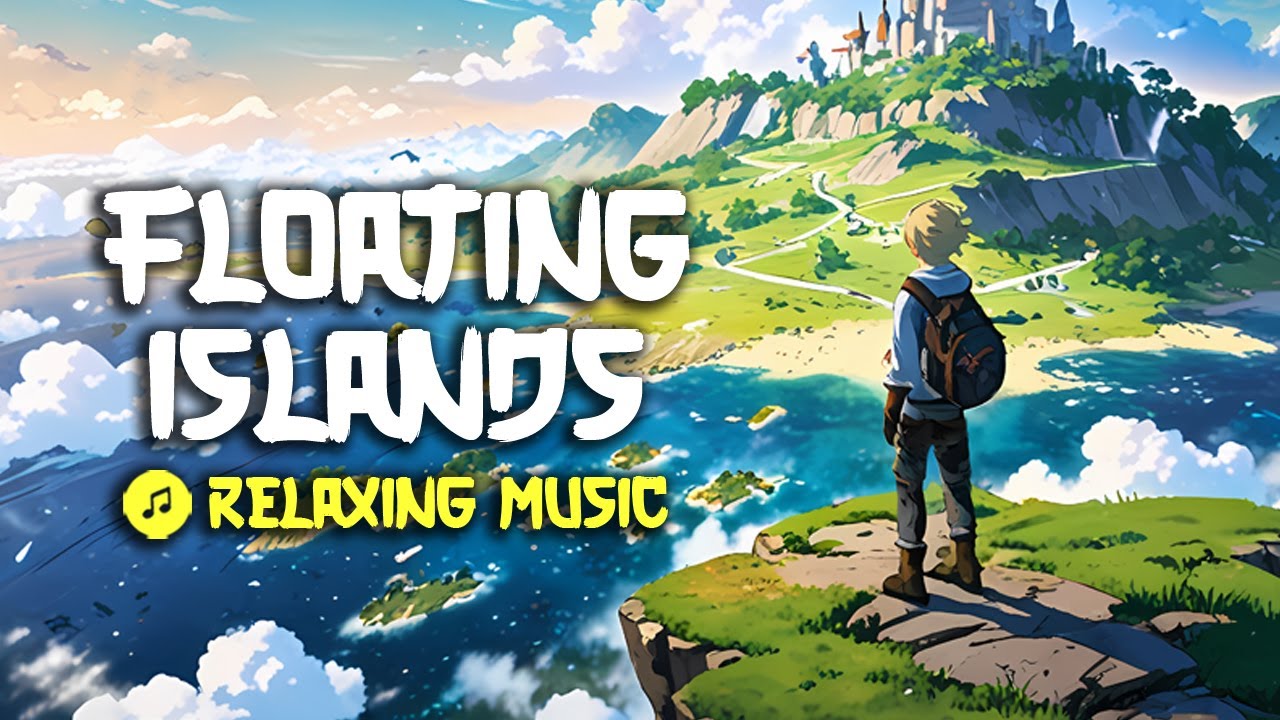 🏝️ Floating Islands – Calm Anime Fantasy Music for Deep Relaxation ...