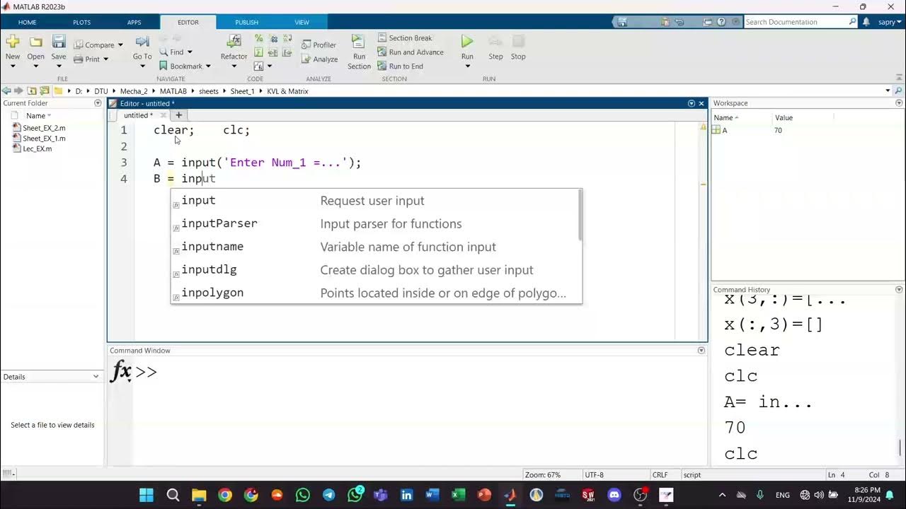 LEC 3 Input - YouTube