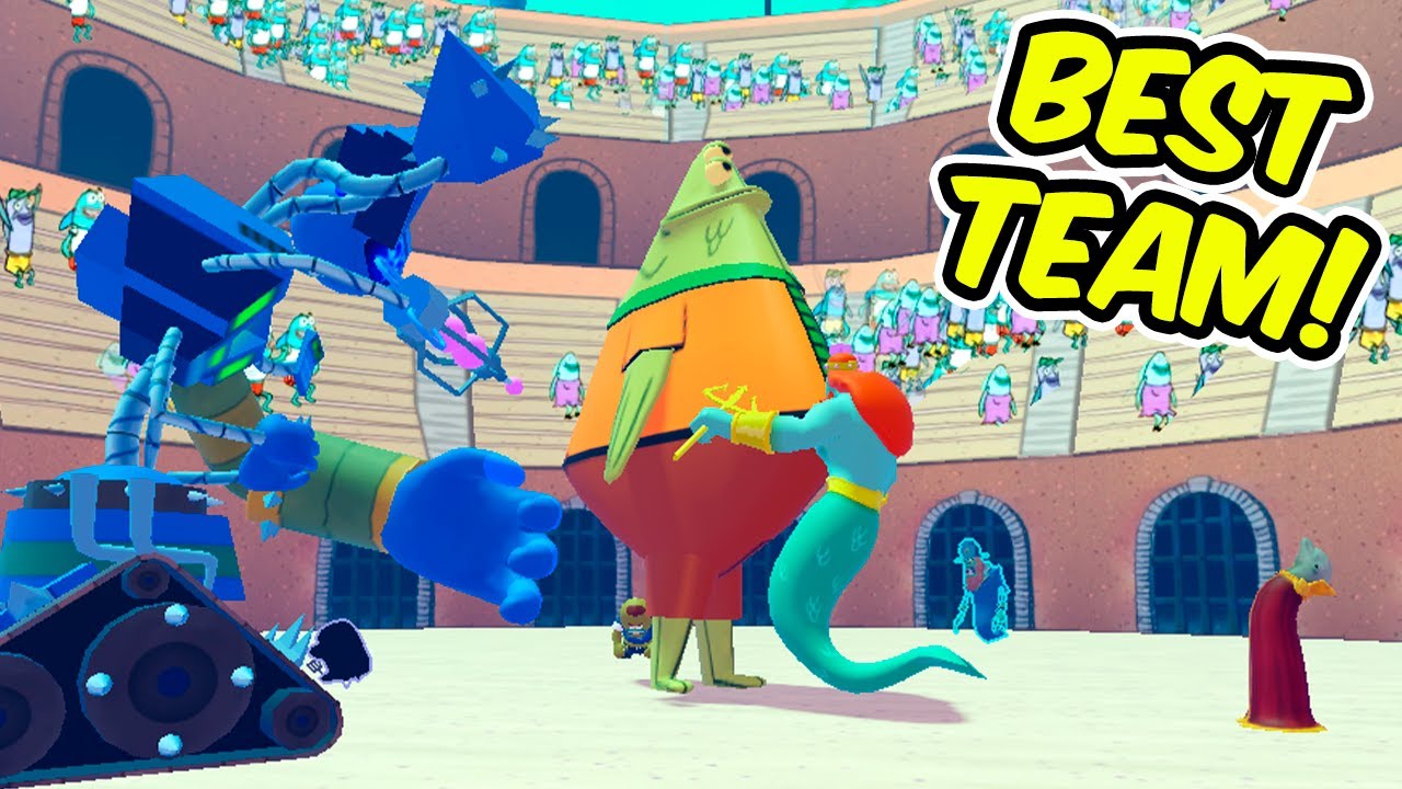 Entering The Chum Coliseum and Beating STRONGEST BOSSES in SpongeBob ...