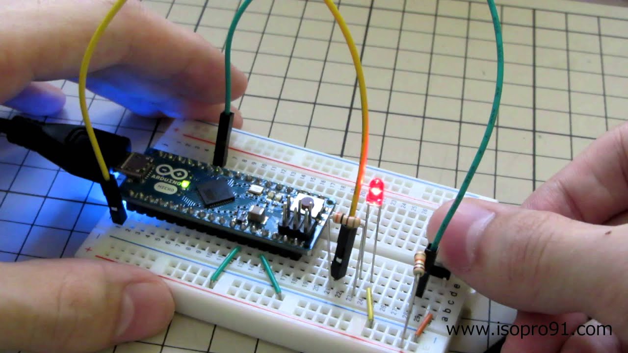 Arduino スイッチを押している間だけledをじわっと光らせる Youtube