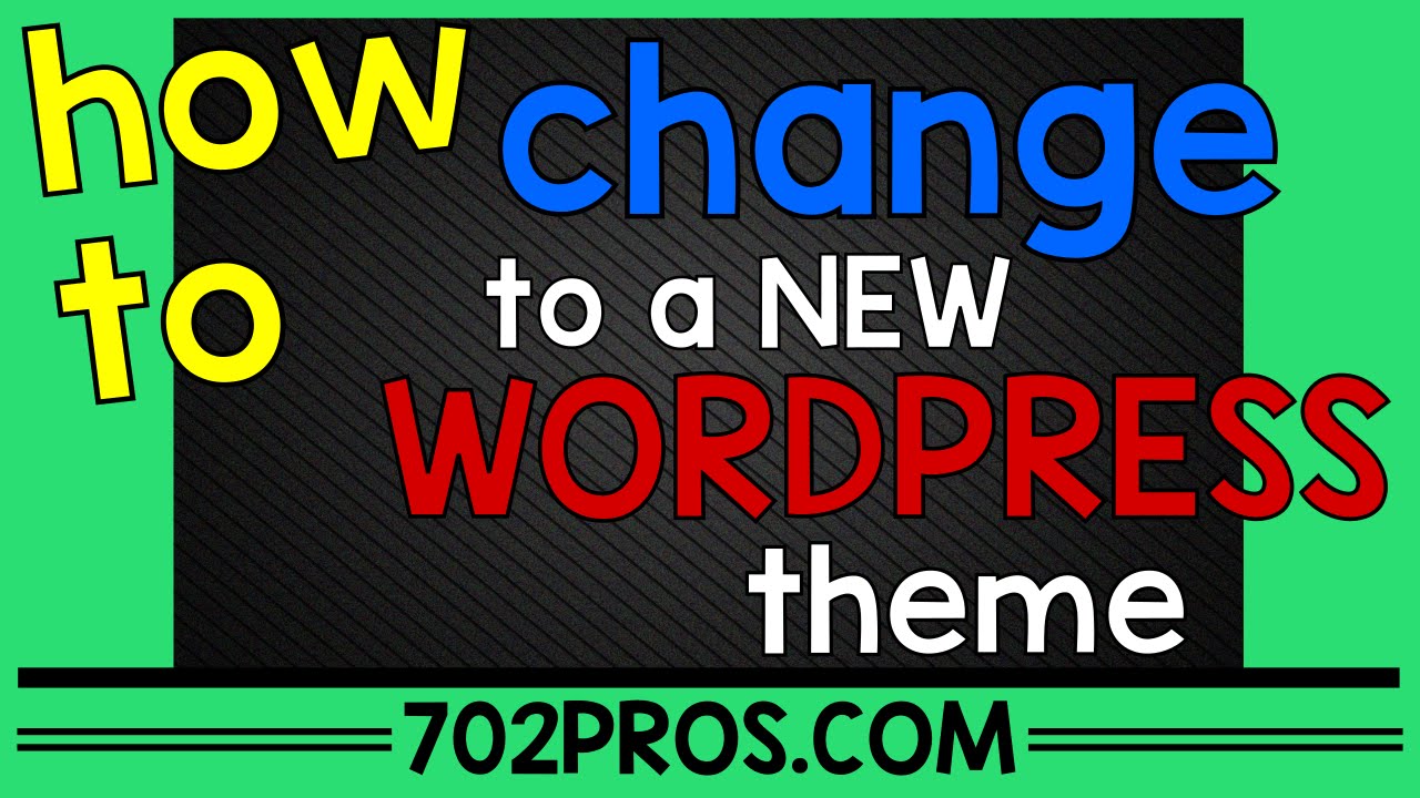 How To Change A WordPress Theme YouTube how-to-change-a-wordpress-theme-youtube