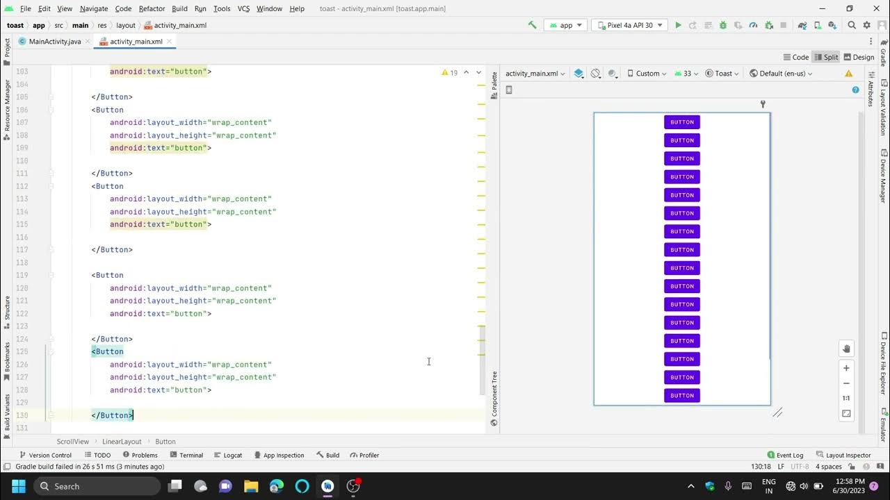 scroll view in android | how to create scrollbar in android | how to add scrollbar in android ...