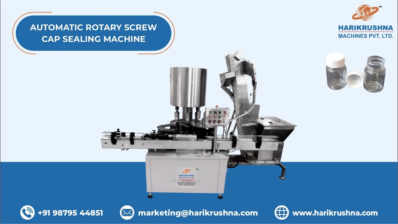 🌱 Introducing the Game-Changer Automatic 1-Head Screw Cap Sealing Machine for pesticide Industry ...