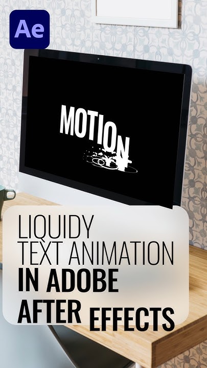 Liquidy text animation in after effects. #adobeaftereffects - YouTube