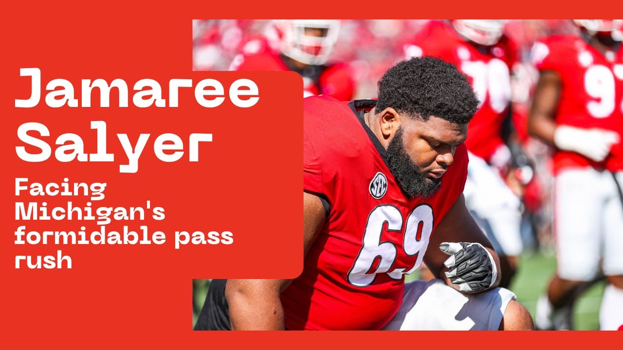 Jamaree Salyer excited to face Michigan’s formidable pass rush - YouTube