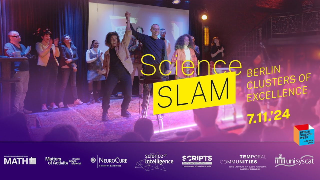 Science Slam 2024 Berlin Cluster of Excellence - Impressions Film - YouTube