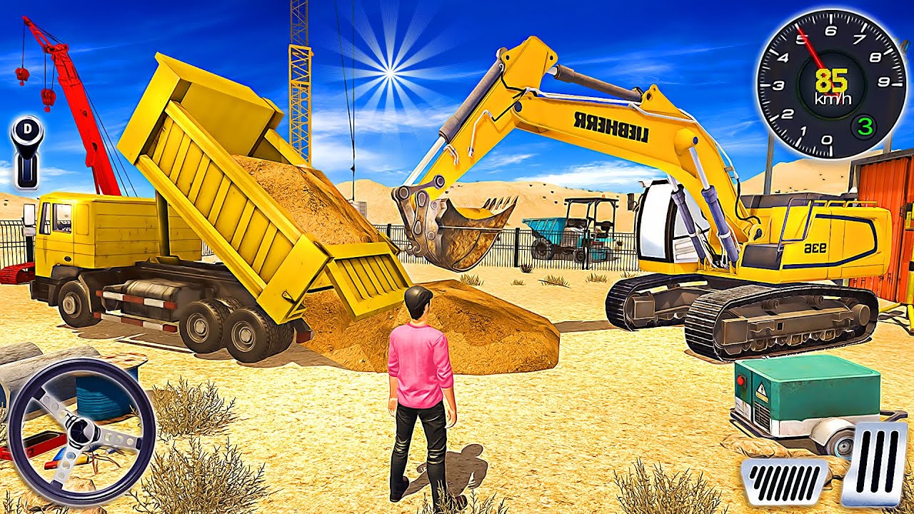 City Bridge Construction Game 3D - Heavy Excavator Simulator | Android ...