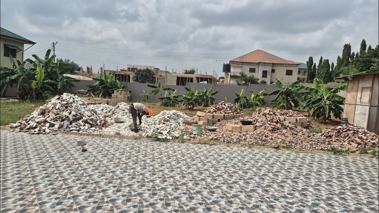 the wait is over, we're Starting this job in adenta _ building in Ghana ...