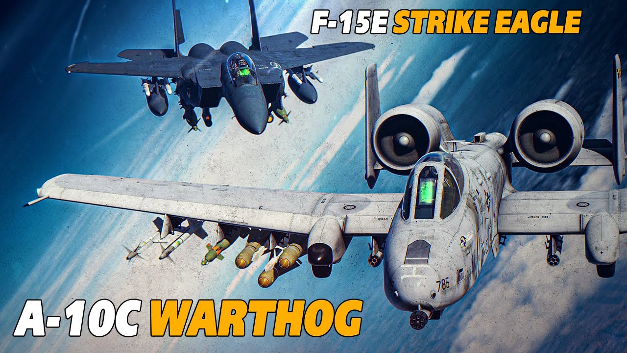 A-10C Warthog Vs F-15E Strike Eagle DOGFIGHT | Digital Combat Simulator | DCS | - YouTube