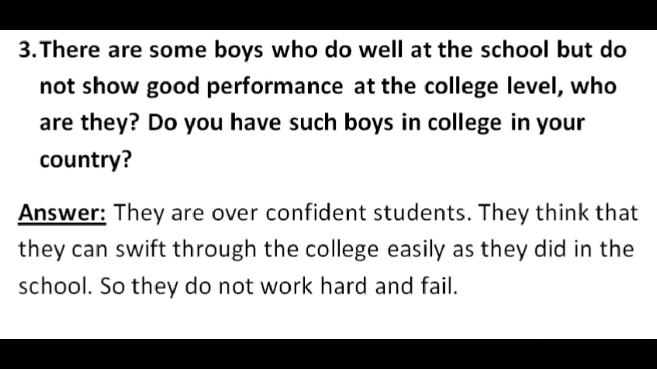 Second year English lesson.3 Why boys fail in college Lecture by Shahid ...