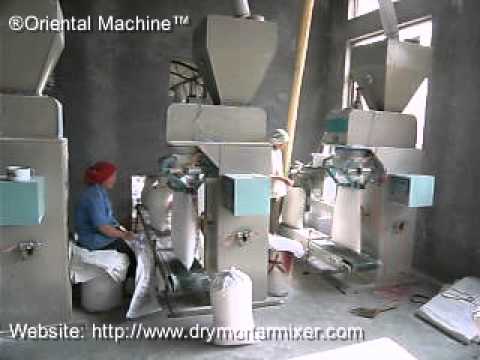 Cement packing machine - YouTube