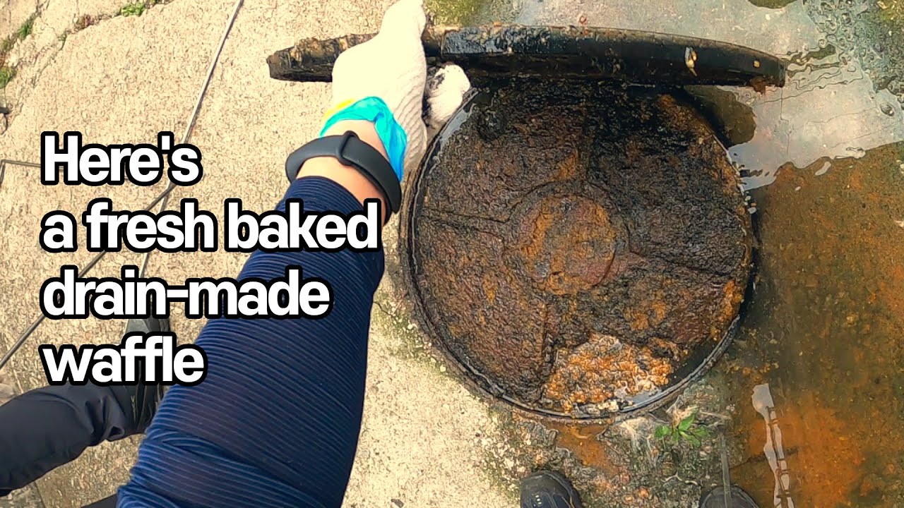 Blocked Drain Korea #20 Drain-Made Waffle? It's not yummy - YouTube