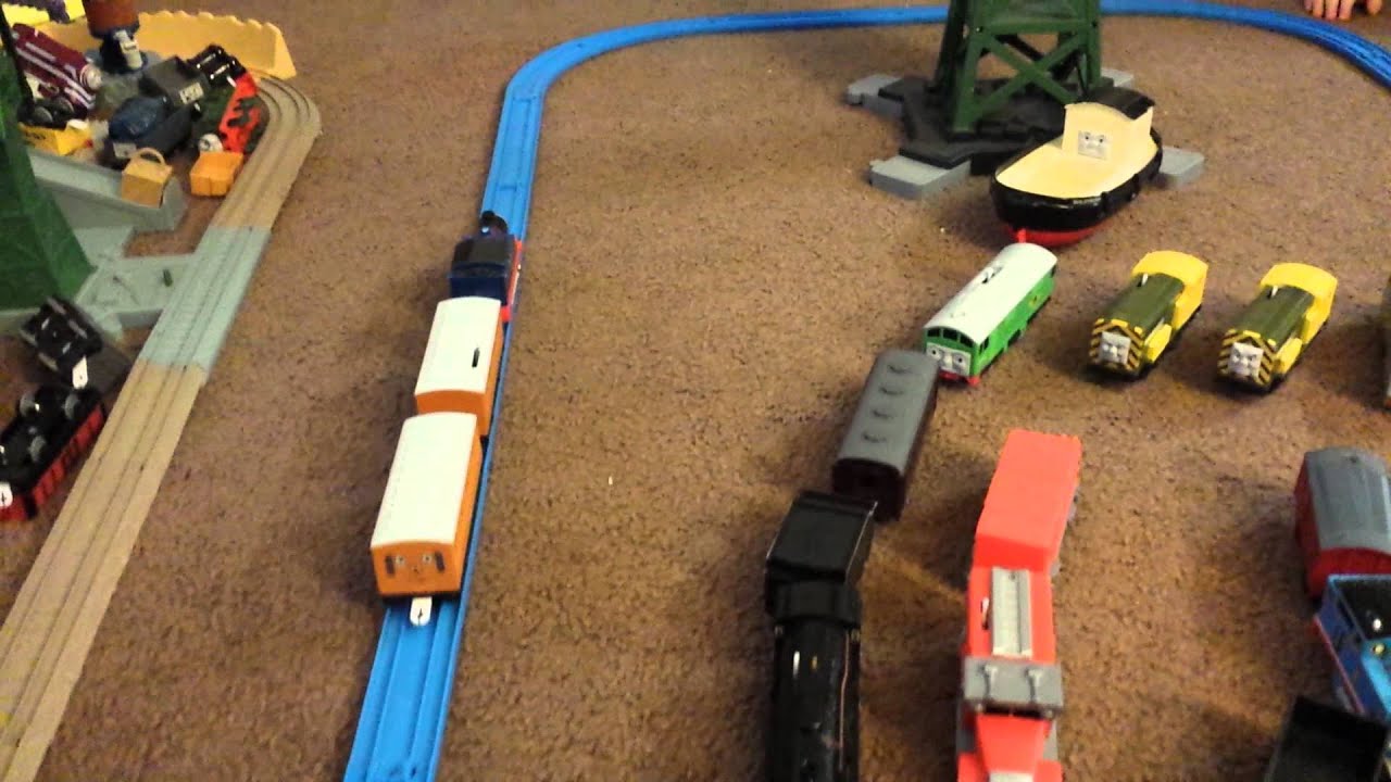 Trackmaster Engine Run! Customs and Stock! - YouTube
