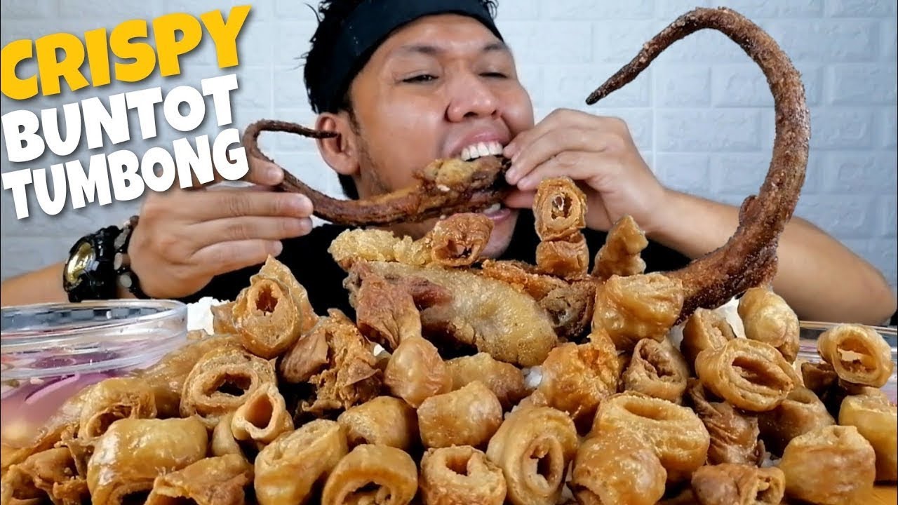 Crispy Tumbong at Buntot ng Baboy Mukbang ASMR - YouTube