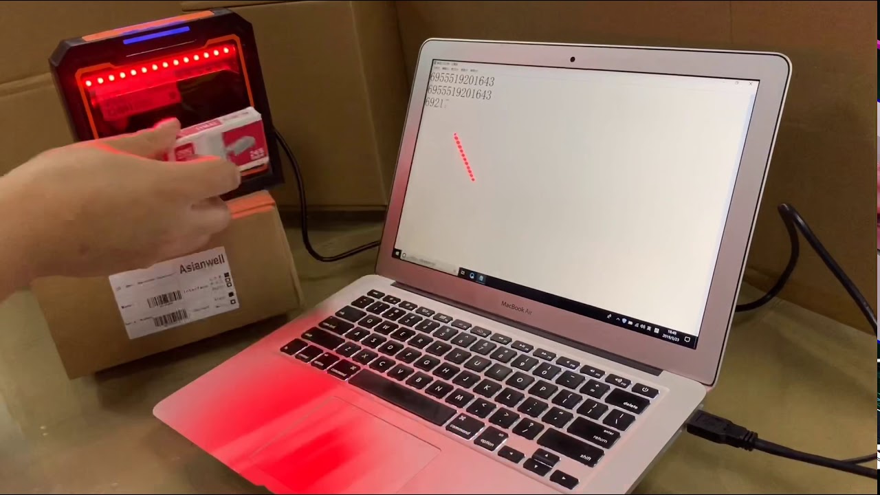 Asianwell AW-8800 2D Omni scanner - YouTube