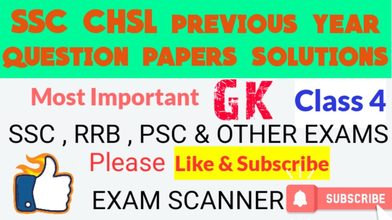SSC CHSL Previous Year Question Papers Solution Class 4 YouTube ssc-chsl-previous-year-question-papers-solution-class-4-youtube