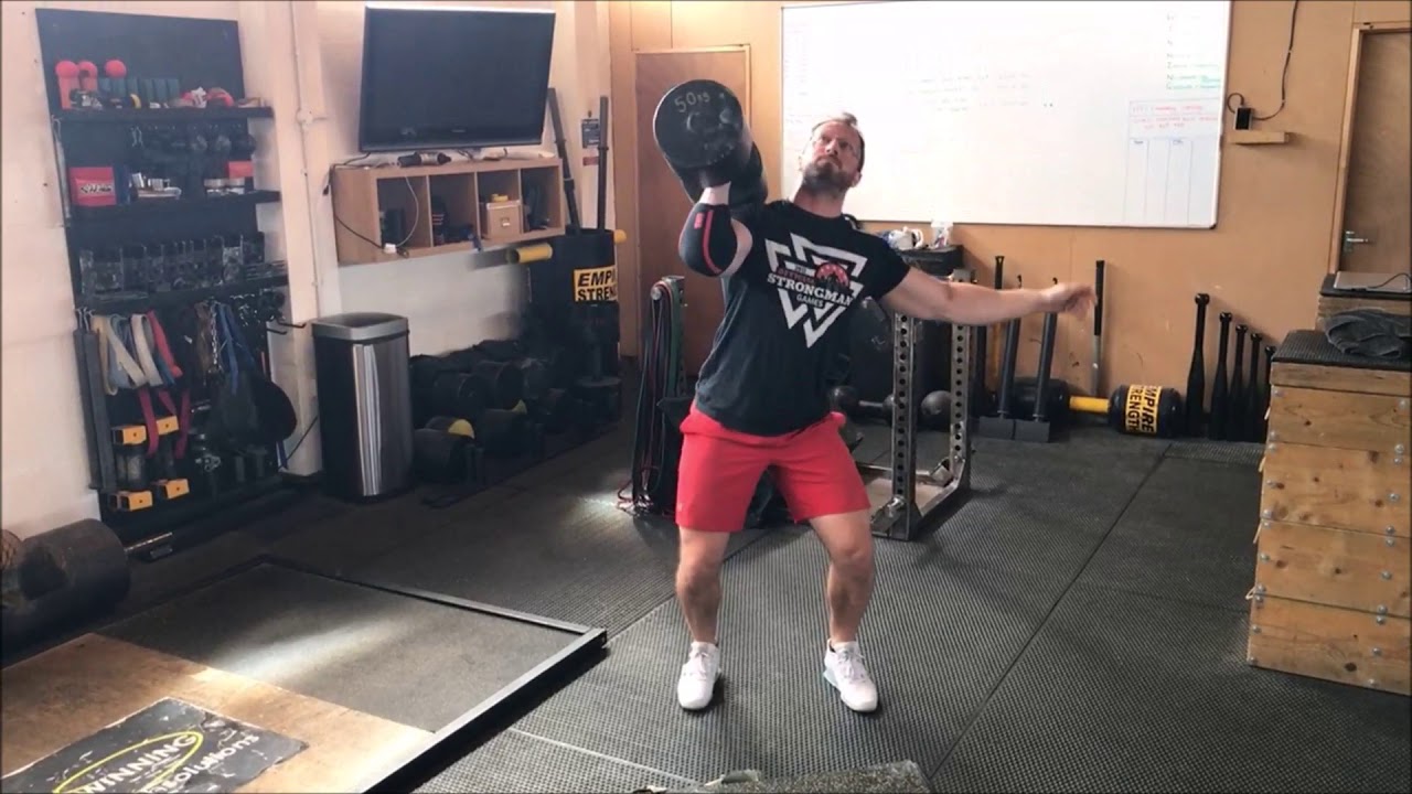 Monster Dumbbell Power Clean - YouTube