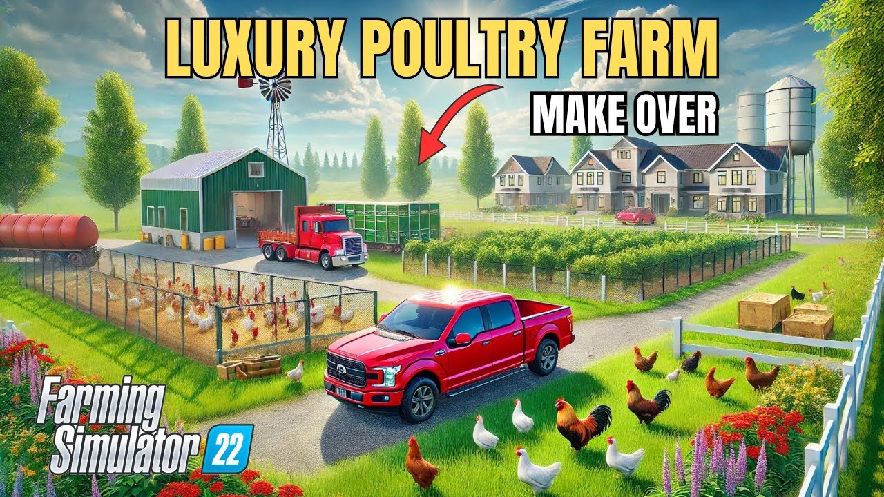 The Most Luxury Poultry Farm Ever! | Farming Simulator 22 | Urdu Hindi ...