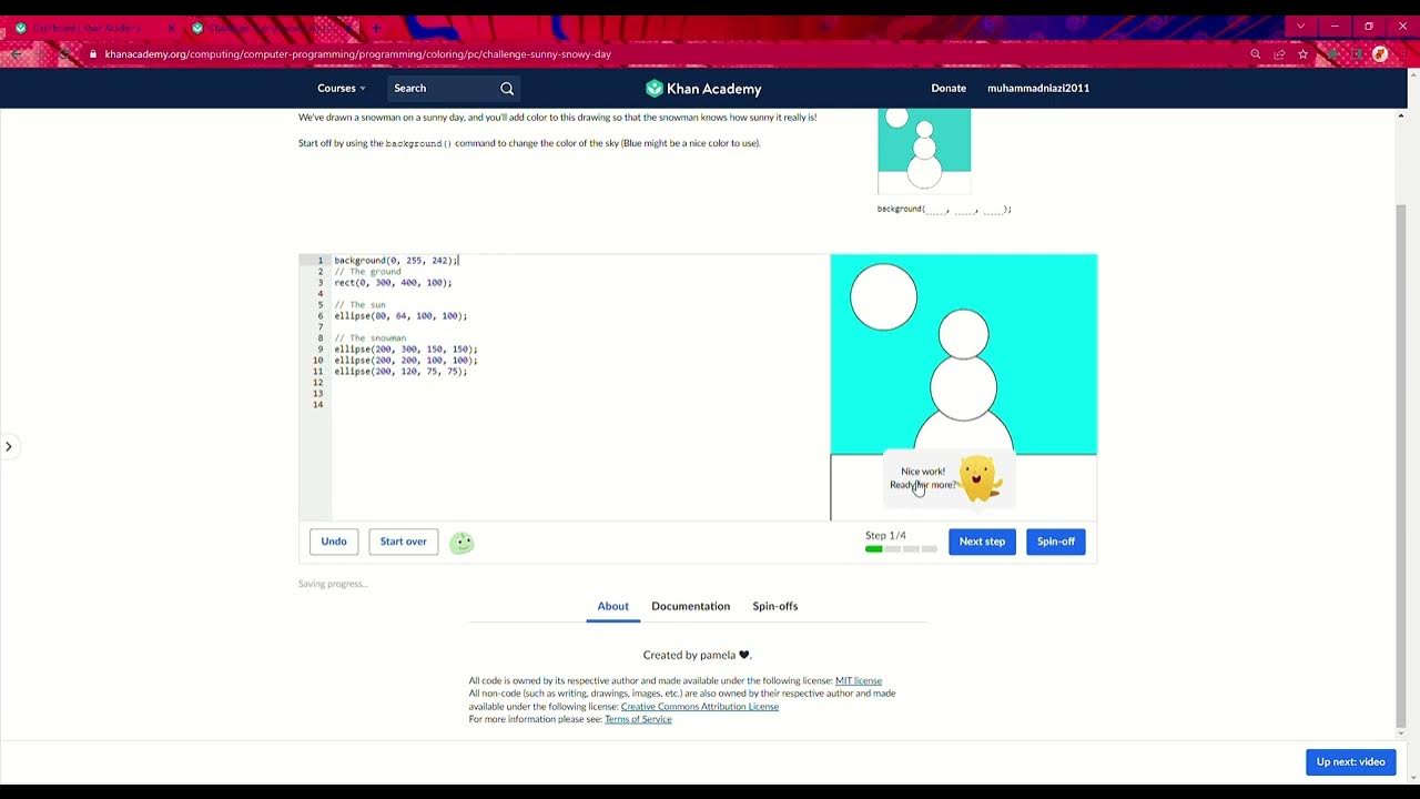 Challenge Sunny Snowy Day Coloring Intro To Js Drawing And Animation Computer Programming Co Youtube