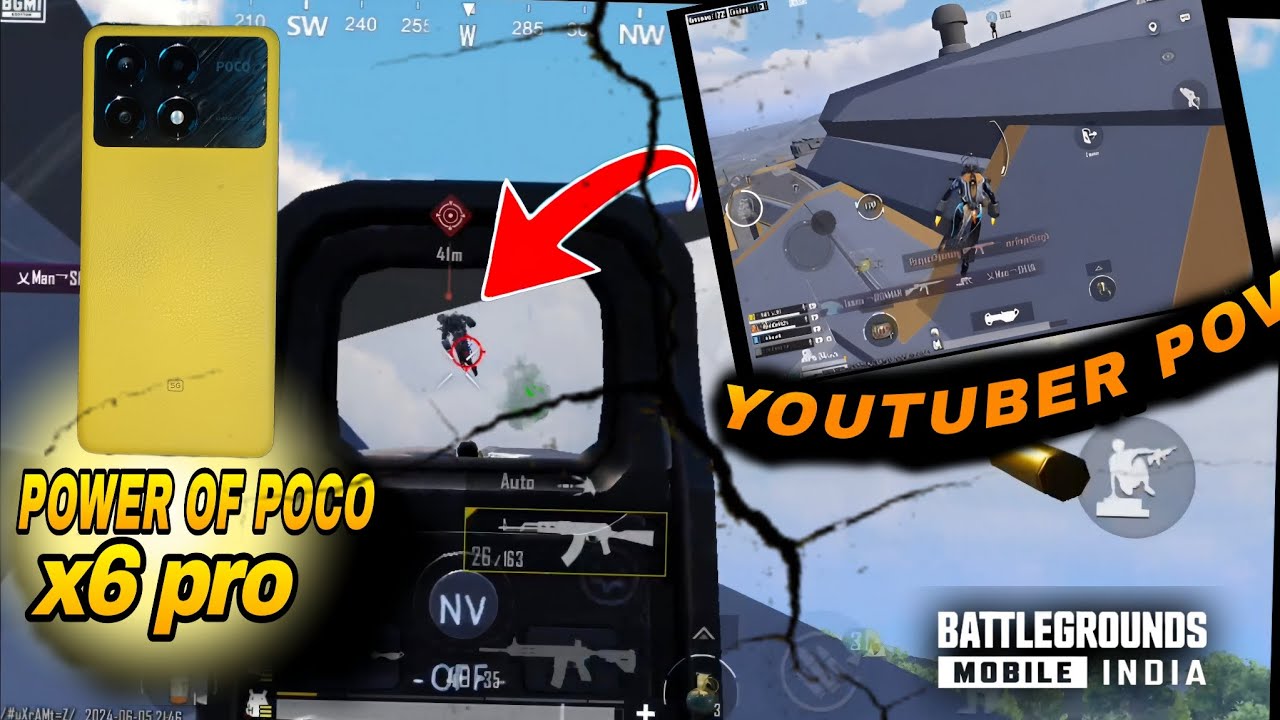 POWER OF POCO X6 PRO 90 FPS 💪 DESTROYING YOUTUBER🥵 POCO X6 PRO GAMEPLAY ...