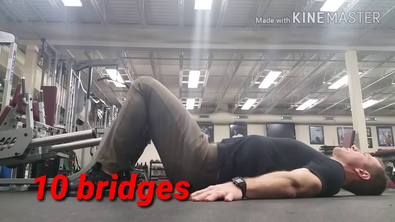 GLUTES/HAMS- Glute bridge variations - YouTube