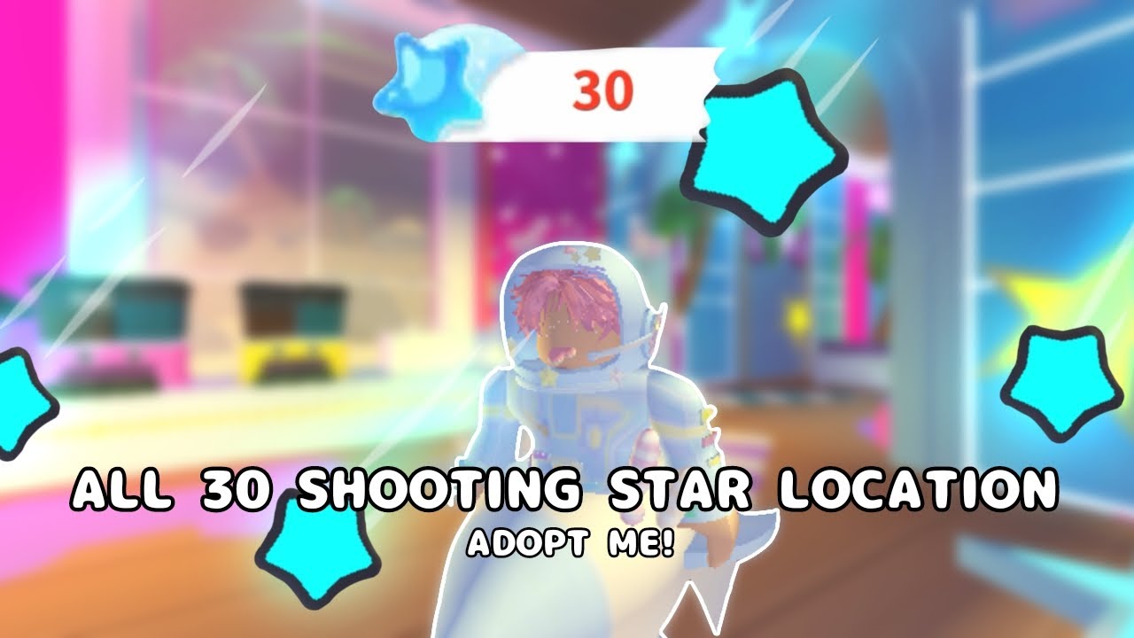 All of *30 SHOOTING STAR* location in ADOPT ME! - YouTube