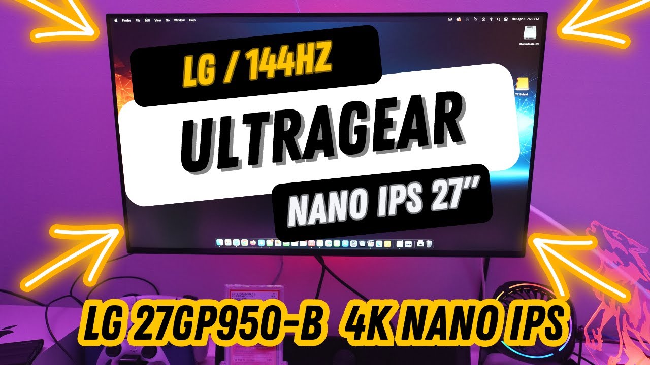LG 27" UltraGear 4K Nano IPS Gaming Monitor : 27GP950-B Unboxing ...