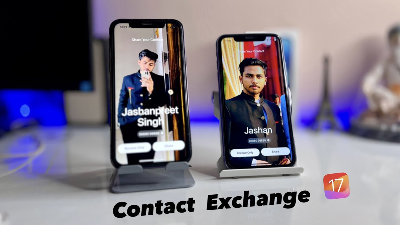 How to Exchange Contact Card in iPhone 😍 || IOS 17 - YouTube