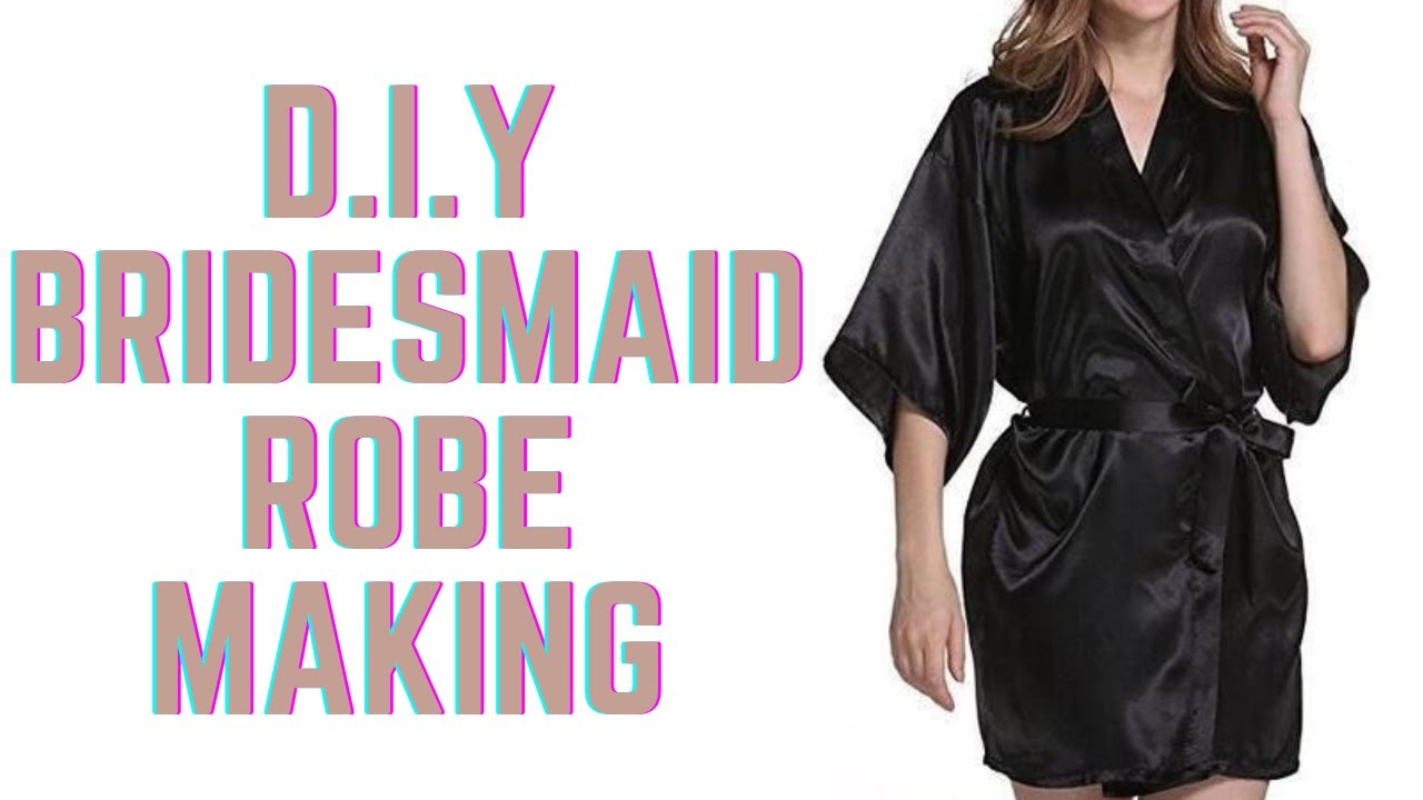 Make a DIY Kimono Bridal Robe in minutes using simple materials! - YouTube