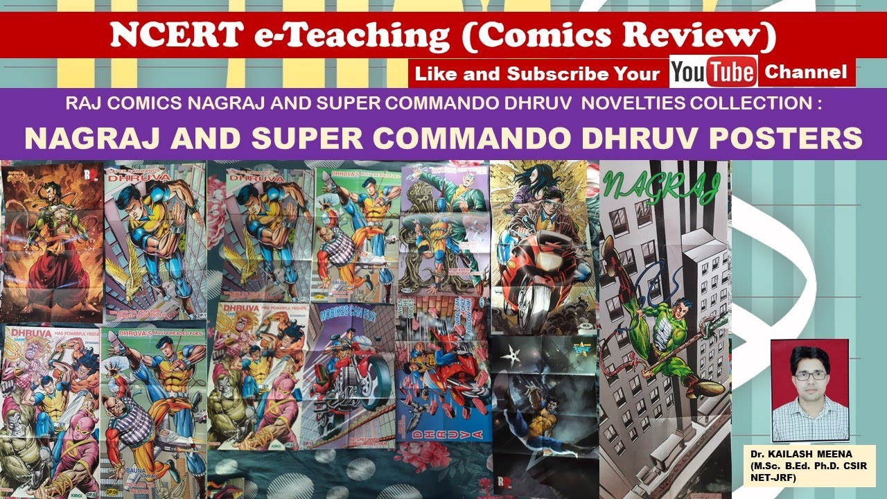RAJ COMICS NOVELTIES COLLECTION : NAGRAJ AND SUPER COMMANDO DHRUV ...