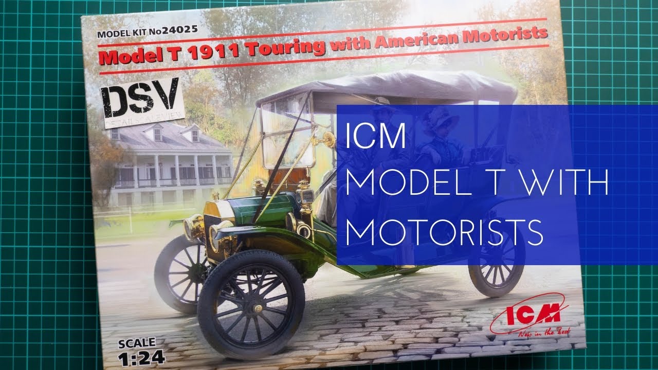 ICM 1/24 Model T with American Motorists (24025) Review - YouTube