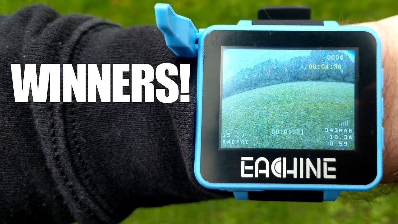 2 WINNERS! - Eachine FPV DVR Watch - YouTube