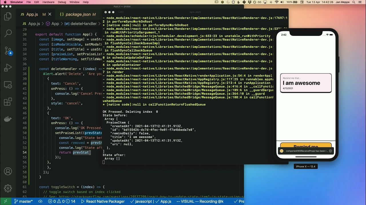 How to re-render react native FlatList when State is changed - YouTube