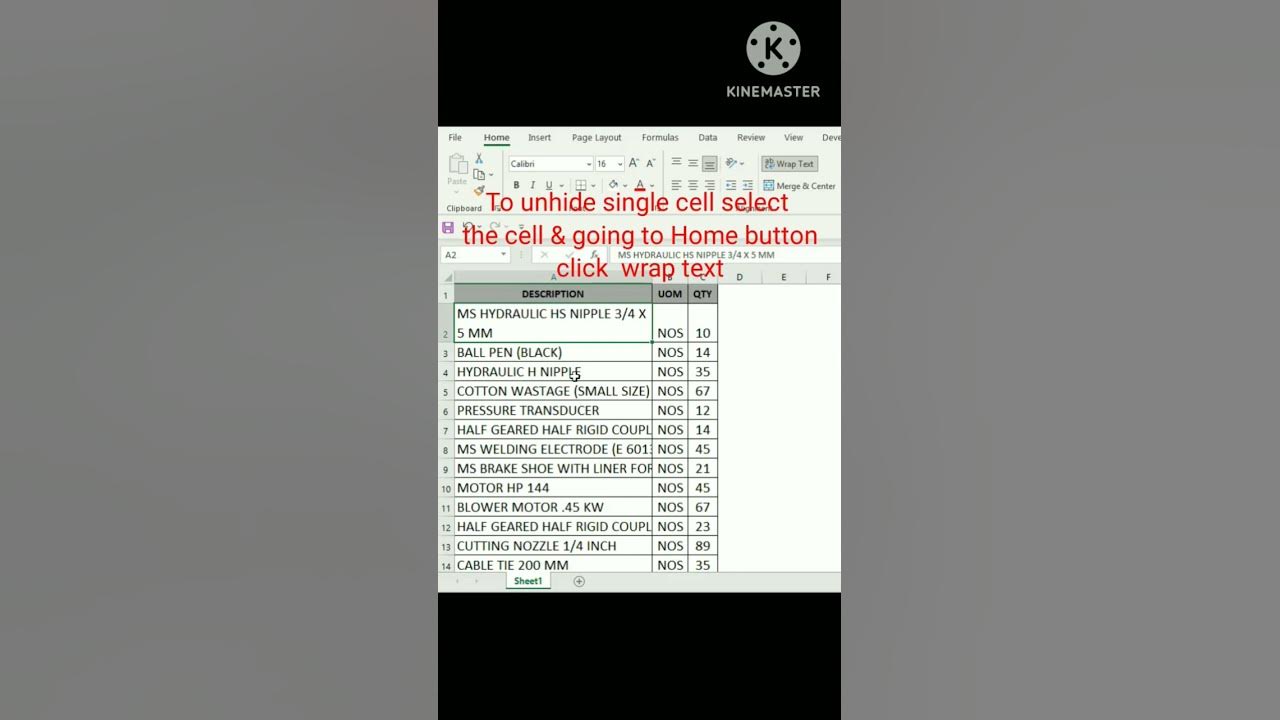 How To Use Wrap Text In Excel Wraptext Excel Shorts Exceltricks Viral Comedy Shotcut