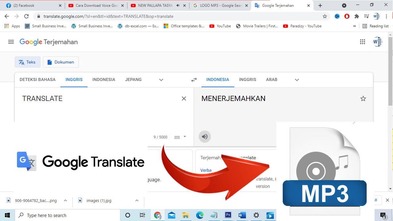 Cara Download Voice Google Translate Jadi MP3 - YouTube