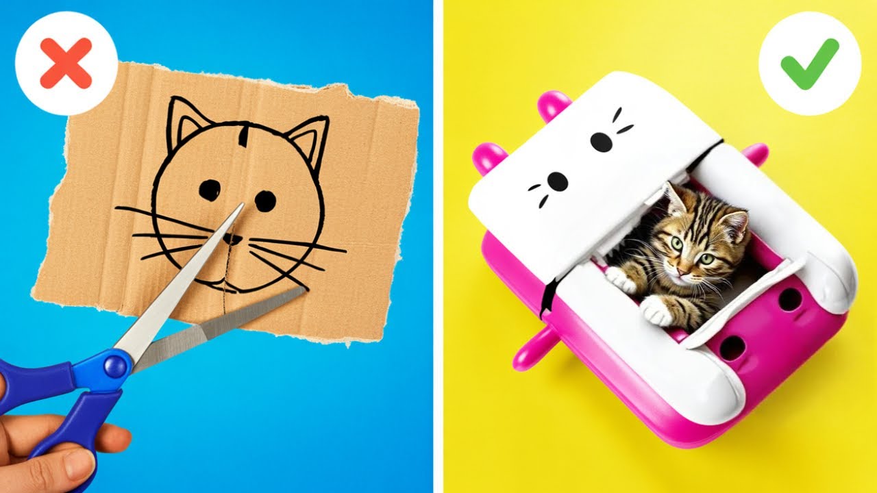 TESTING VIRAL CARDBOARD IDEAS 💡Creative Parenting Tips and Paper DIY by ...