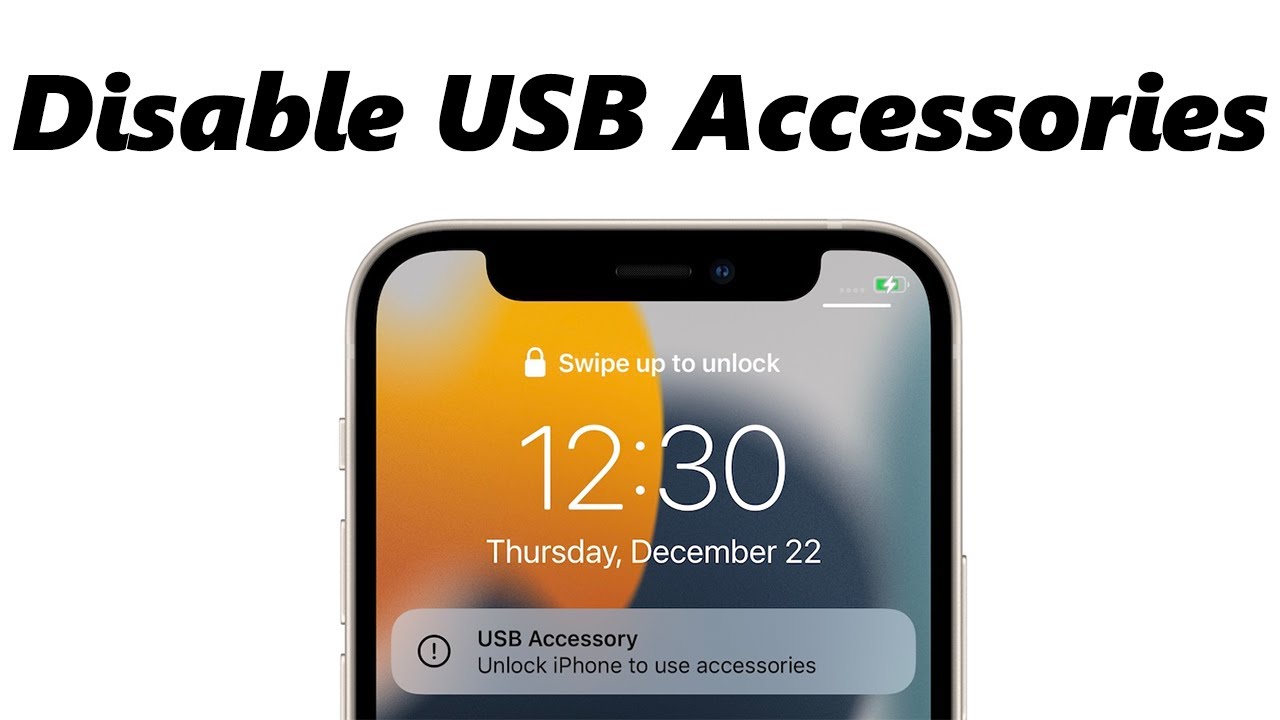 How To Disable USB Accessories On Your iPhone Lock Screen - YouTube